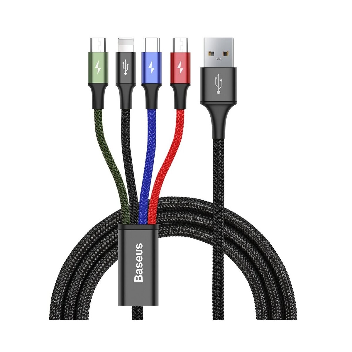 BASEUS Fast 1.2 m Kabel USB - USB - Lightning/USB Typ-C/2x Micro USB ...