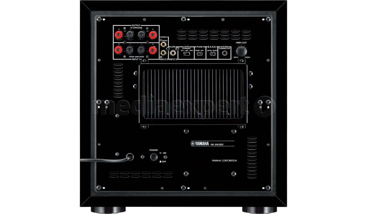 YAMAHA NS-SW300 Czarny Piano Subwoofer - ceny i opinie w Media Expert