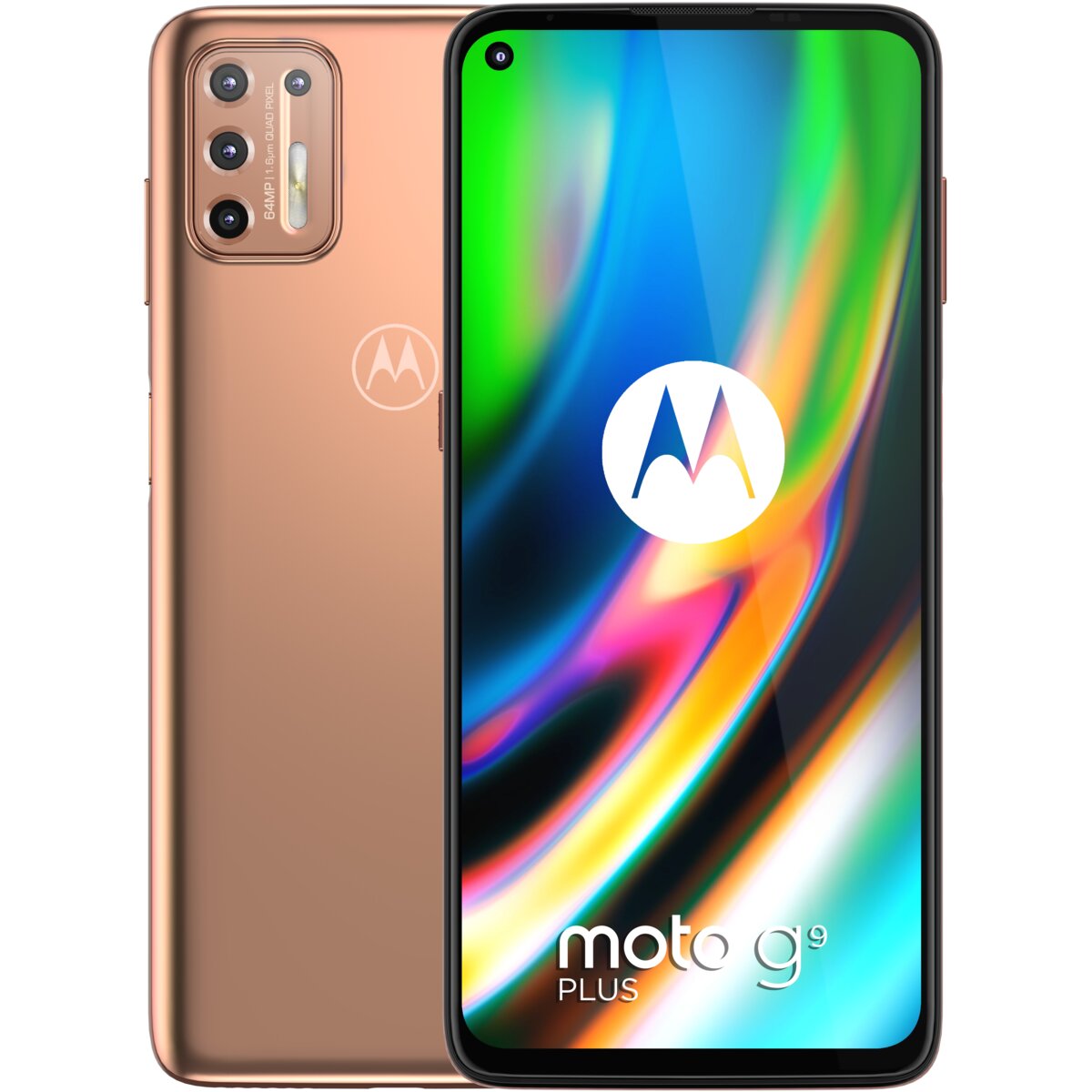 MOTOROLA Moto G9 Plus 4/128GB 6.81" Różowo-złoty PAKM0013PL Smartfon ...