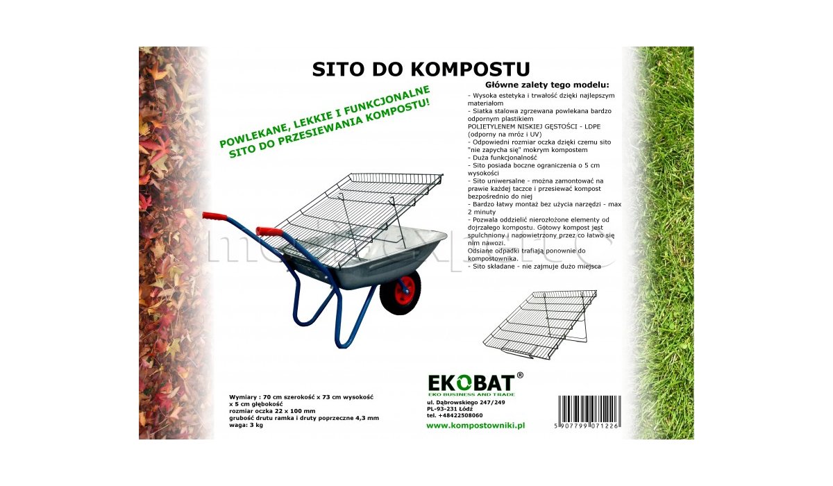 EKOBAT Sitokomp Sito do kompostu - ceny i opinie w Media Expert