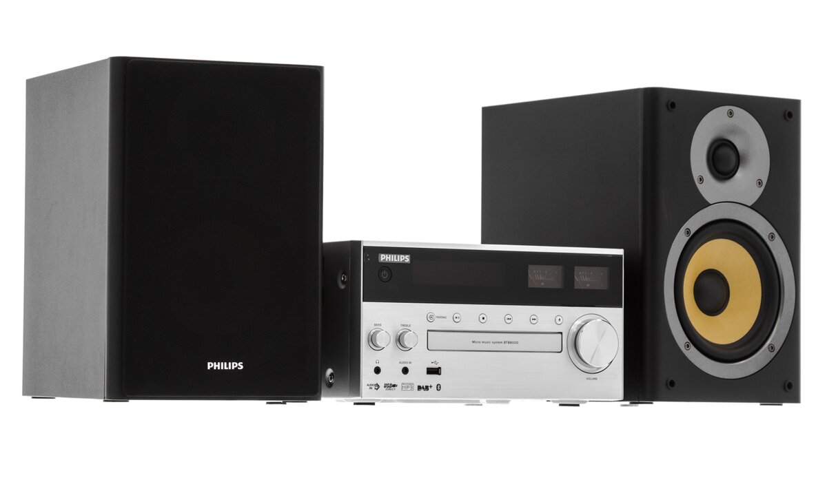 PHILIPS BTB8000/12 Srebrno-czarny Wieża - ceny i opinie w Media Expert