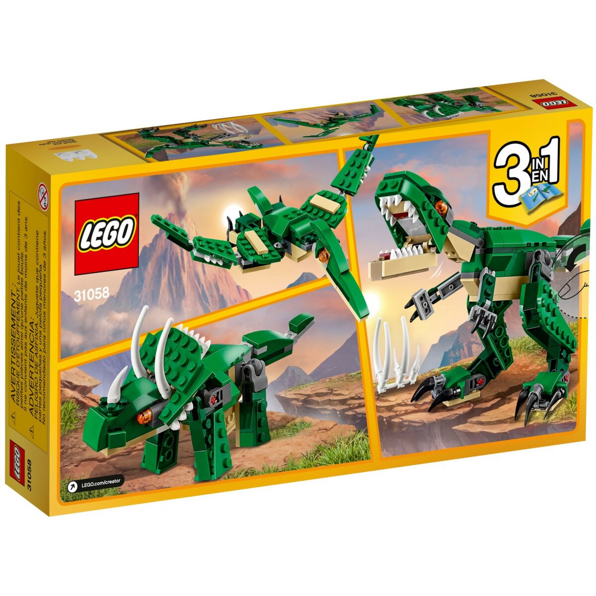 LEGO Creator 3w1 Potężne dinozaury 31058 - ceny i opinie w Media Expert