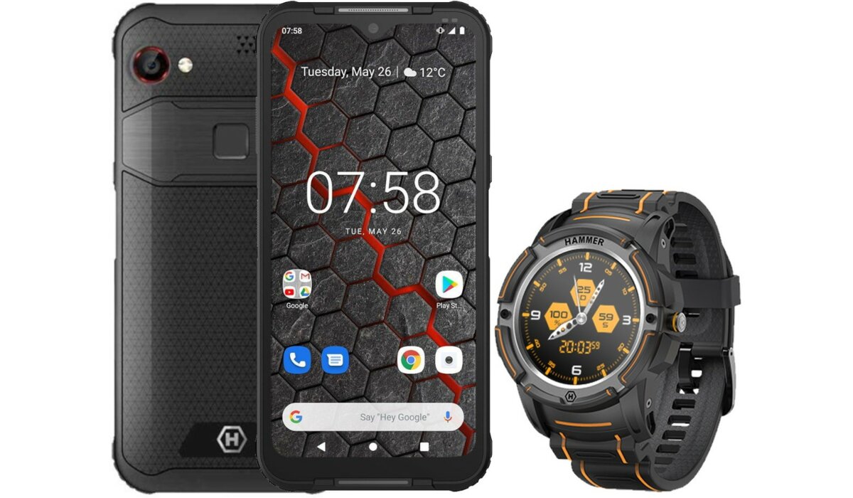 MYPHONE Hammer Blade 3 4/64GB 6.2" Czarny + Smartwatch Hammer Watch ...
