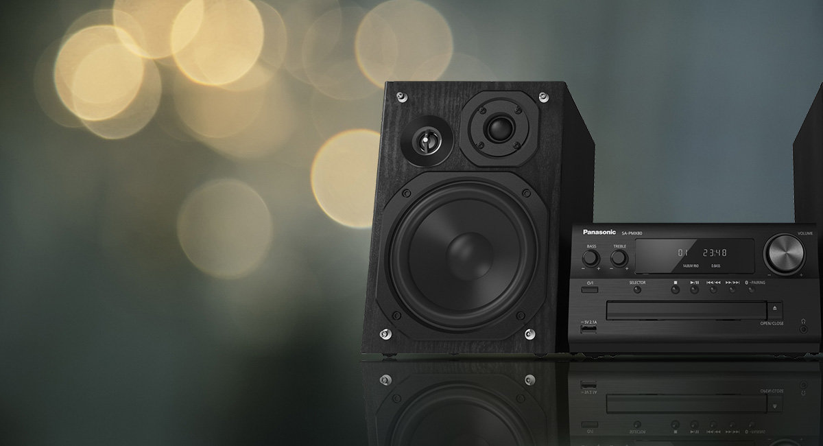 PANASONIC SC-PMX82EG-S Srebrny Wieża - niskie ceny i opinie w Media Expert