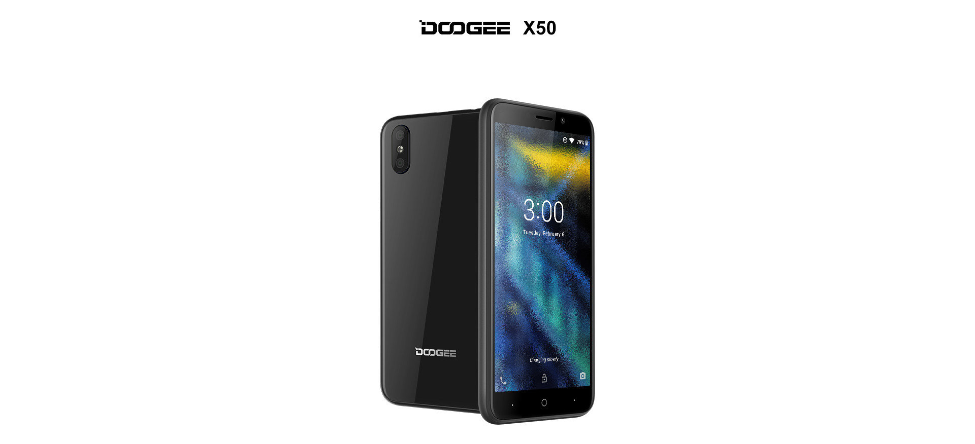 DOOGEE X50 1/8GB 5" Czarny Smartfon - niskie ceny i opinie w Media Expert