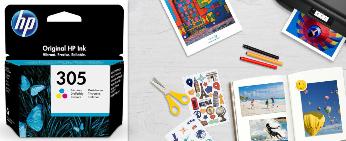 HP 305 Instant Ink Kolorowy 2 ml 3YM60AE Tusz - niskie ceny i opinie w ...