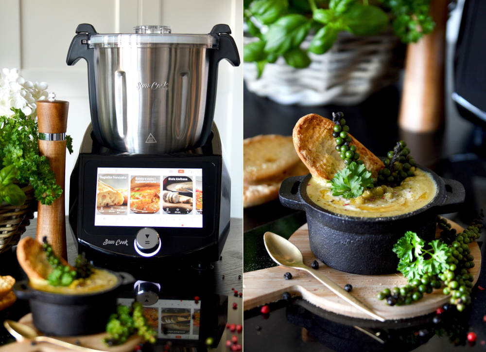 SAM COOK PSC-11 (WiFi) 1400W z wbudowaną wagą i funkcją gotowania Robot ...
