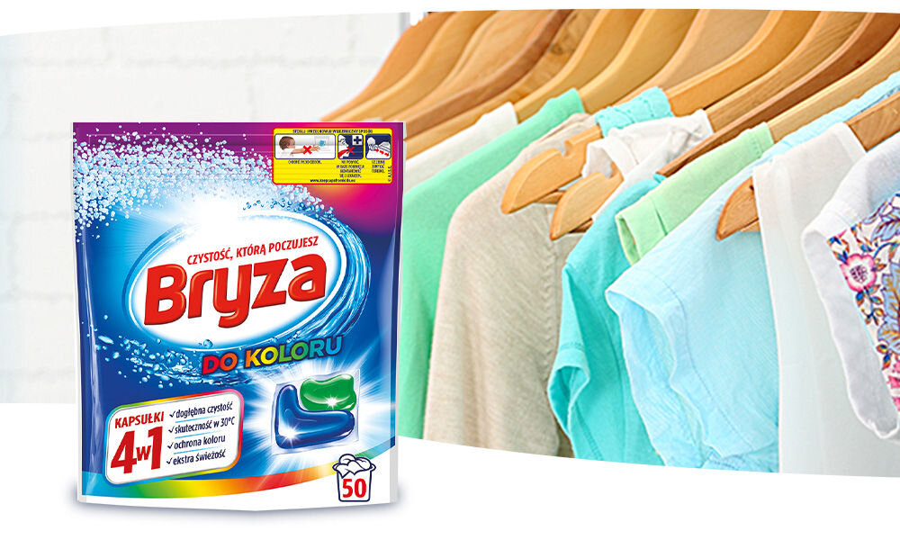 BRYZA 4 w1 Color - 50 szt. Kapsułki do prania - niskie ceny i opinie w ...