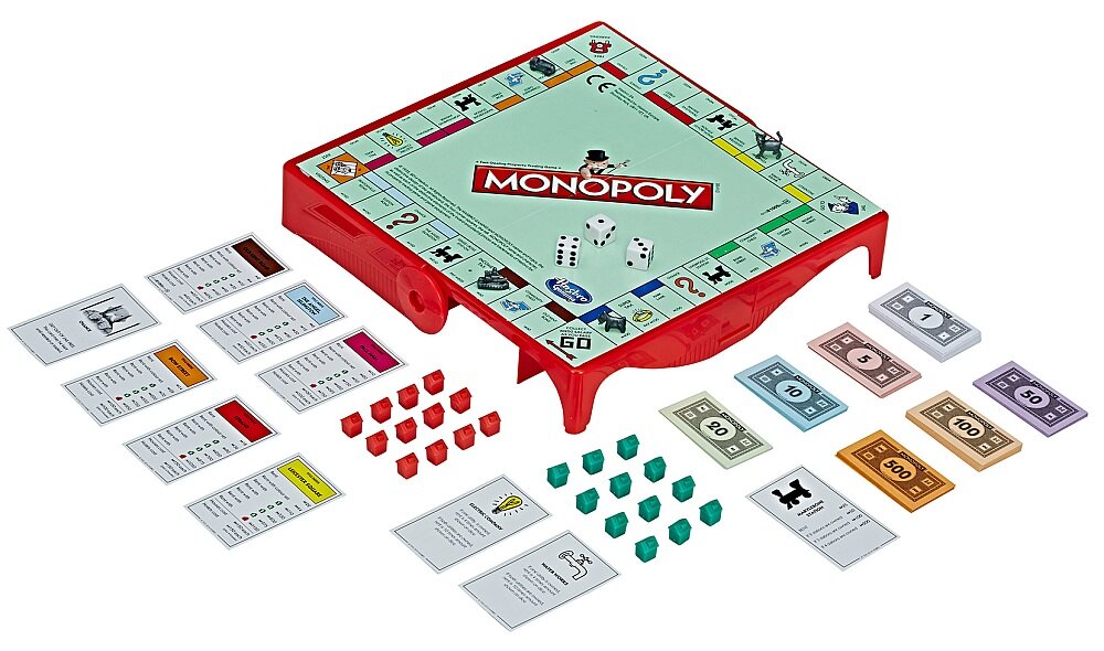 HASBRO Monopoly Grab&Go Gra planszowa - niskie ceny i opinie w Media Expert
