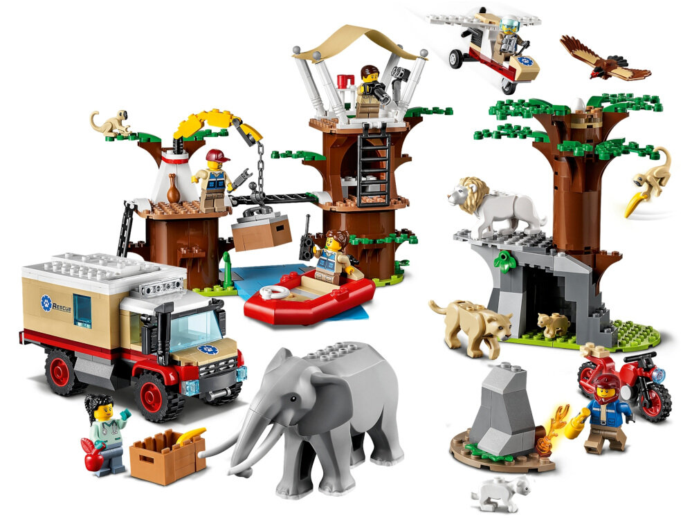 LEGO City Obóz ratowników dzikich zwierząt 60307 - niskie ceny i opinie ...