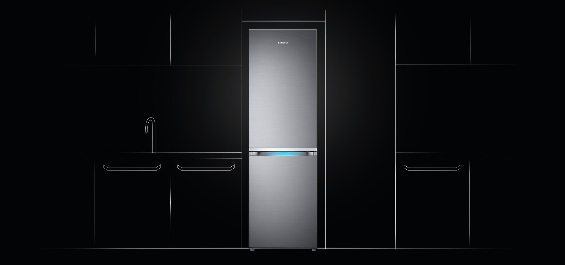 SAMSUNG KITCHEN FIT RB33R8737S9 EF Nofrost Srebrna Lodówka - ceny i ...