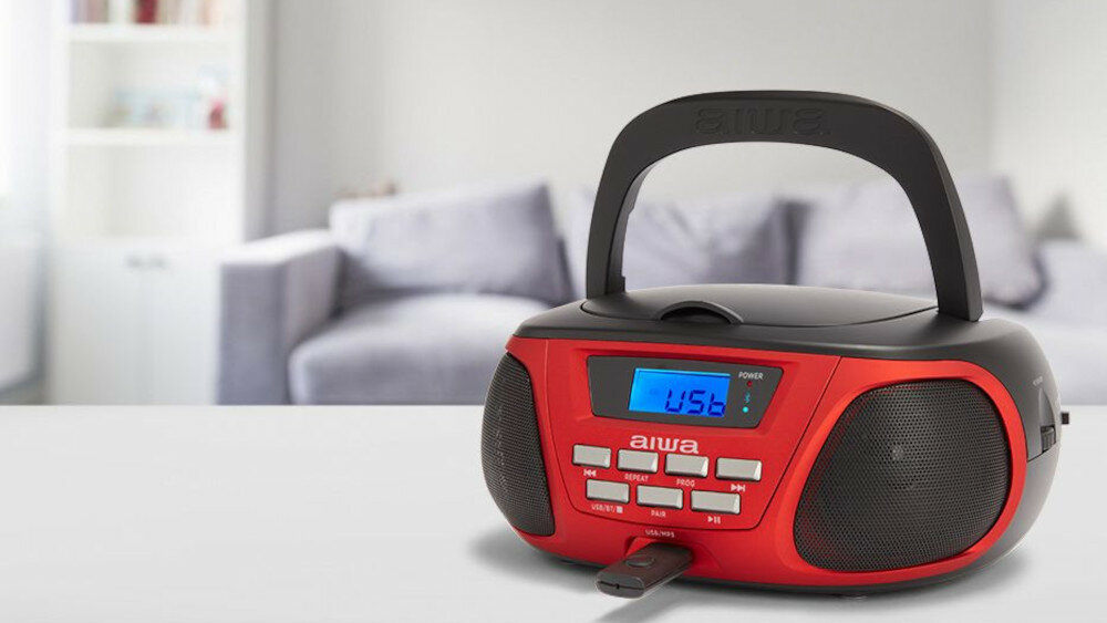 AIWA BBTU-300RD Radioodtwarzacz - niskie ceny i opinie w Media Expert