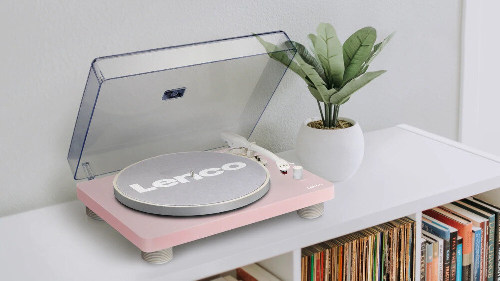 LENCO LS-50 Różowy Gramofon - niskie ceny i opinie w Media Expert