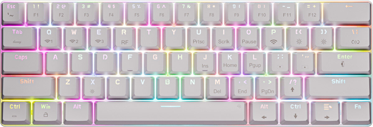 MAD DOG GK850W Gateron Red Biały Klawiatura - niskie ceny i opinie w ...