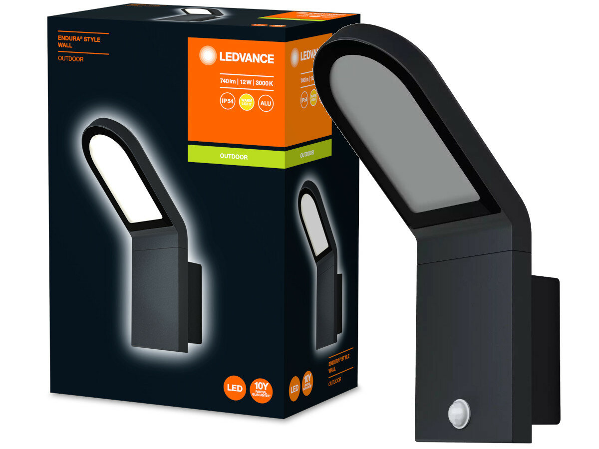 LEDVANCE Endura Style Wall Sensor 12W DG Oprawa zewnętrzna LED - niskie ...