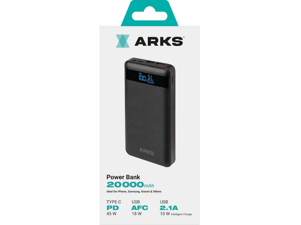 ARKS ARBB20000PD45WK 20000 mAh 45W Czarny Powerbank - niskie ceny i ...