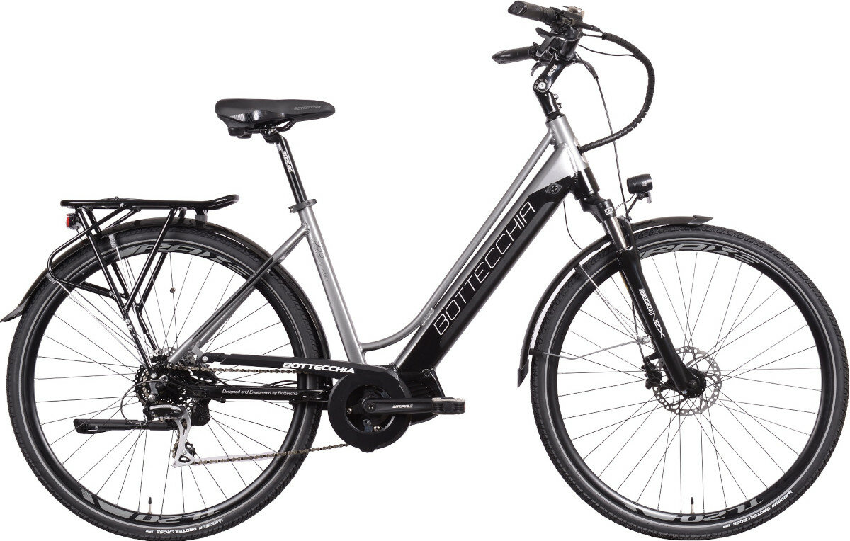 BOTTECCHIA BE19 E-City Evo Lady D19 28 cali Szaro-czarny Rower elektryczny - niskie ceny i ...