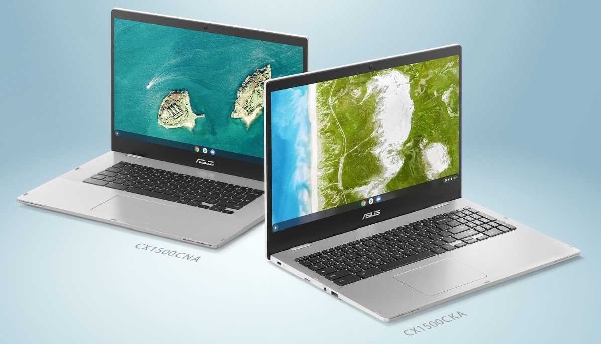 ASUS Chromebook CX1 CX1500CNA-BR0092 15.6" Celeron N3350 8GB RAM 64GB eMMC Chrome OS Laptop ...