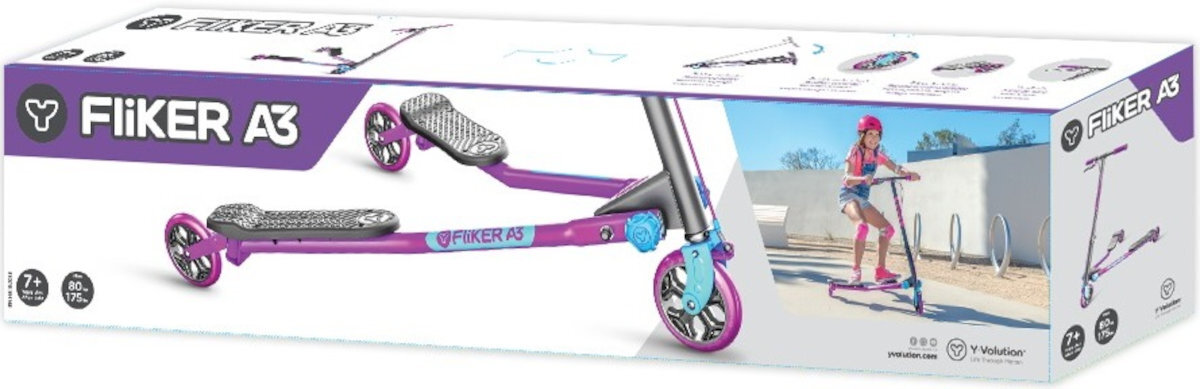 YVOLUTION Fliker Air A3 Fioletowy Hulajnoga - niskie ceny i opinie w ...