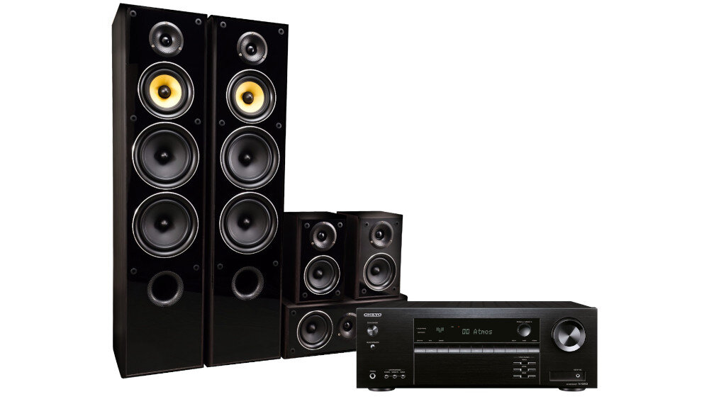 ONKYO TX-SR393DAB-B + TAGA TAV-606 Czarny Kino domowe - niskie ceny i ... ONKYO TX-SR393DAB-B + TAGA TAV-606 Czarny Kino domowe - niskie ceny i ...