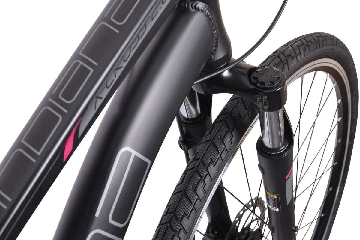 INDIANA X-Cross 2.0 D15 damski Czarno-fuksjowo-szary Rower crossowy ...