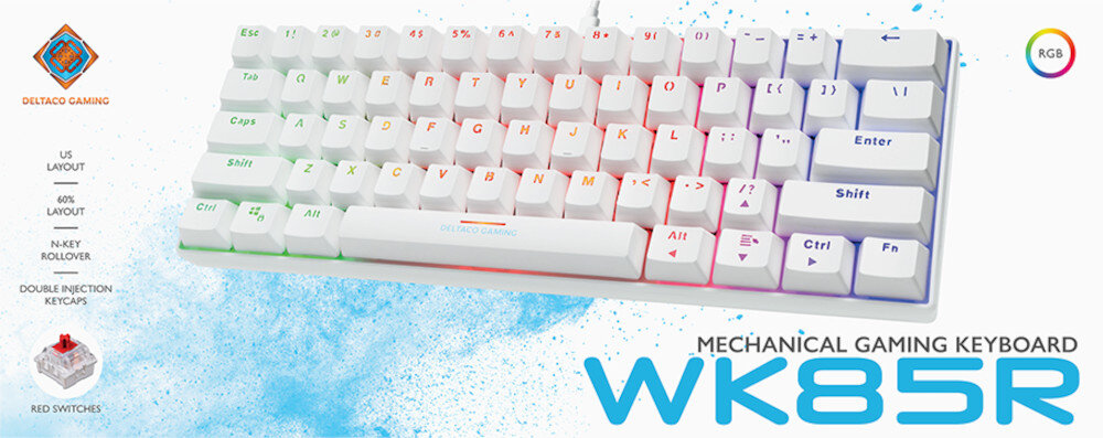 DELTACO WK85R Klawiatura - niskie ceny i opinie w Media Expert