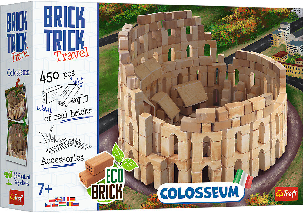 TREFL Brick Trick Travel Koloseum 61608 Klocki konstrukcyjne - niskie ...