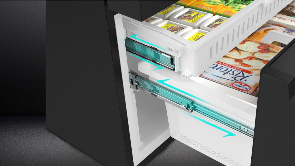 HISENSE RT641N4WFE1 No frost 200cm Czarna Lodówka - niskie ceny i ...