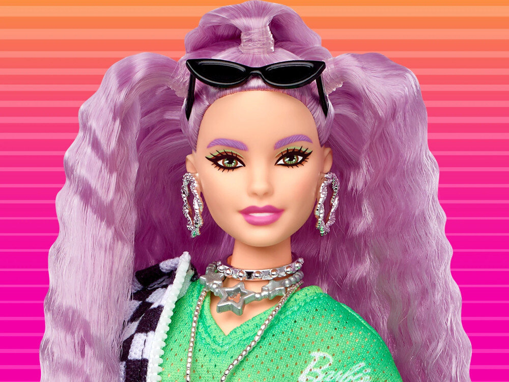 Barbie Extra Kurtka Szachownica Jasnoróżowe włosy HHN10 Lalka - niskie ...