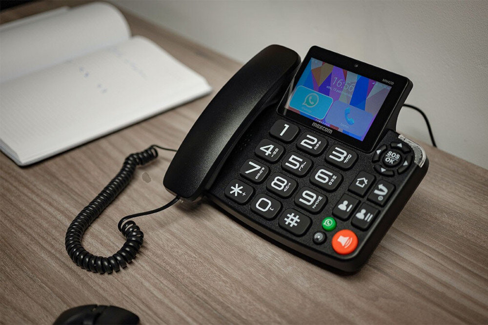 MAXCOM MM42D Czarny Telefon - niskie ceny i opinie w Media Expert