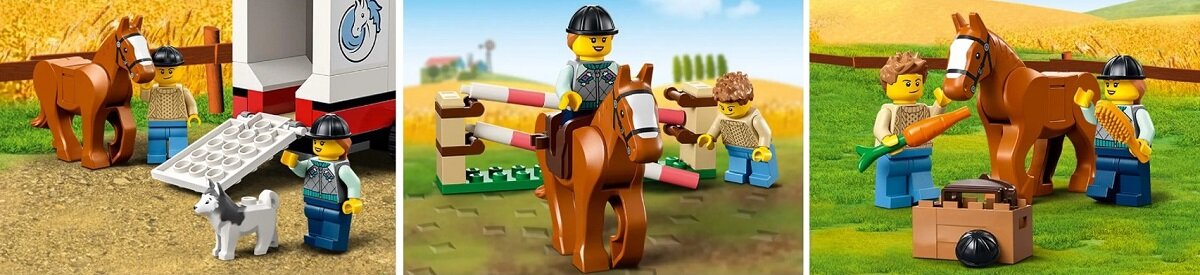 LEGO City Przyczepa do przewozu koni 60327 - niskie ceny i opinie w ...