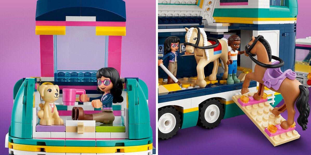 LEGO Friends Przyczepa na wystawę koni 41722 - niskie ceny i opinie w ...