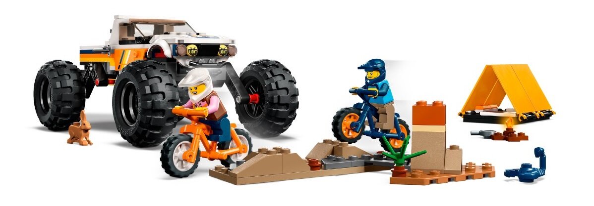 LEGO 60387 City Przygody samochodem terenowym z napędem 4x4 - niskie ...