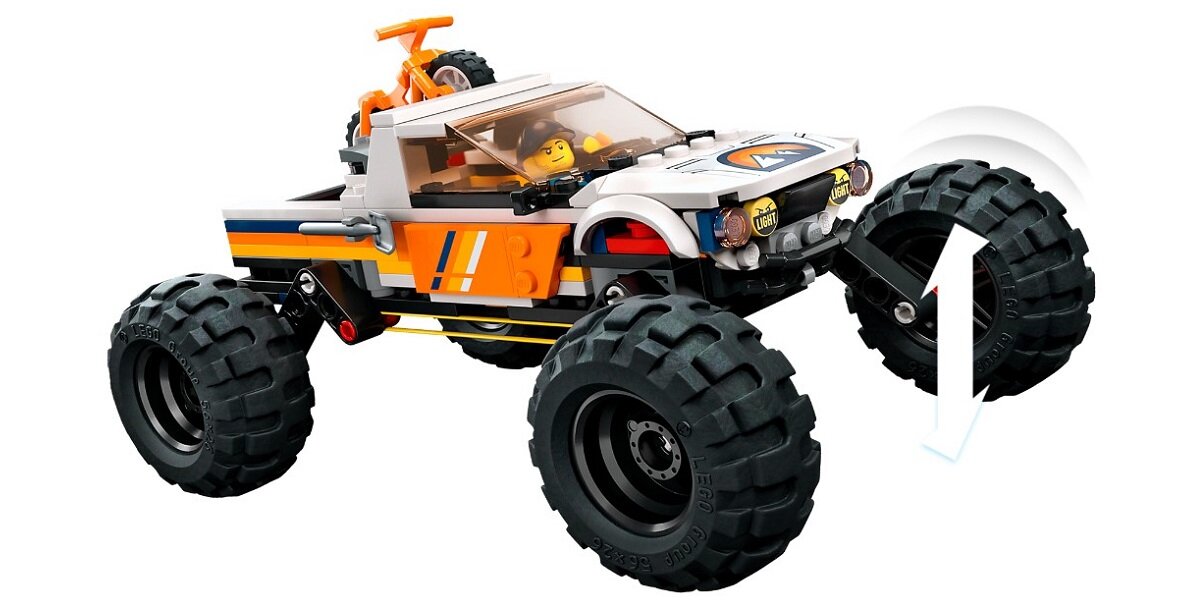 LEGO 60387 City Przygody samochodem terenowym z napędem 4x4 - niskie ...