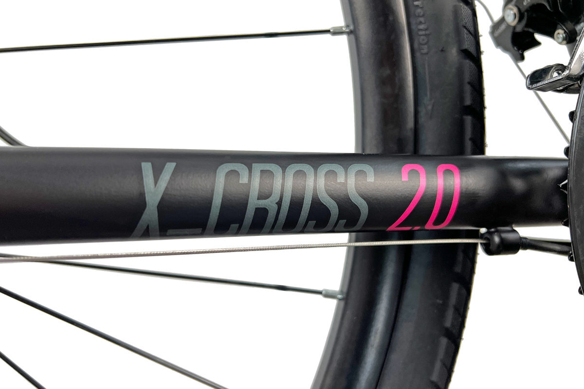 INDIANA X-Cross 2.0 D15 damski Czarno-różowy Rower crossowy - niskie ...