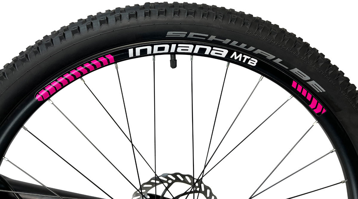 INDIANA X-Pulser 3.7 D15 27.5 cala damski Czarno-różowy + Zestaw lampek ...