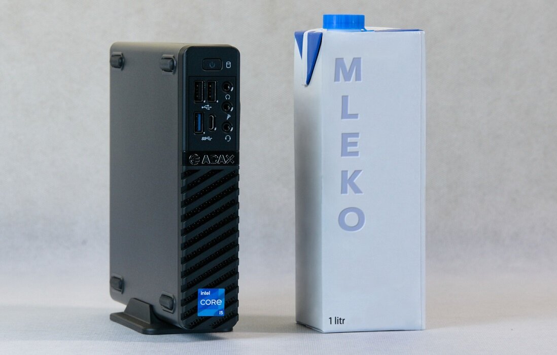 ADAX Verso Mini WXPC12400 i5-12400 8GB RAM 500GB SSD Wi-Fi Windows 11 Professional Komputer ...