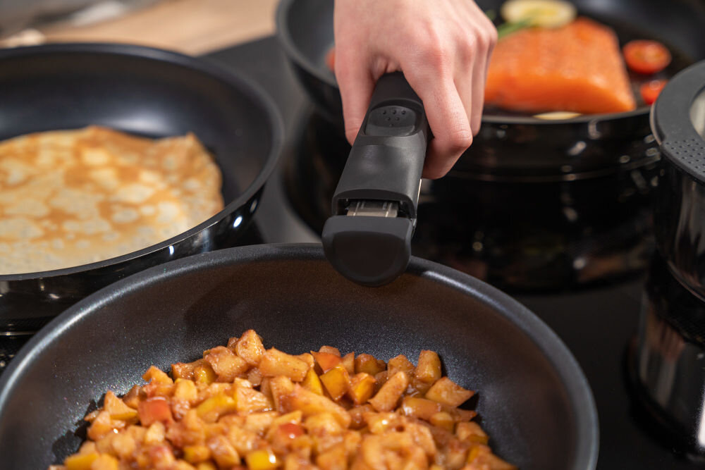 GÖTZE & JENSEN Verona FCS975 (19 elementów) Zestaw garnków - niskie ...