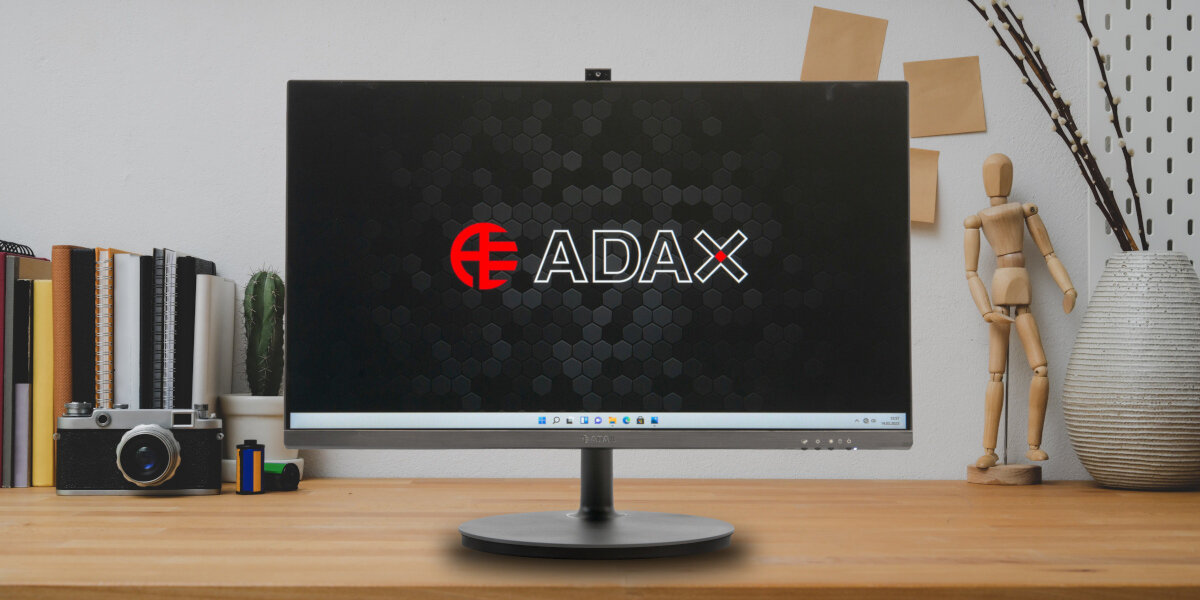 ADAX WXPC12400 23.8" IPS i5-12400 8GB RAM 500GB SSD Windows 11 Professional Komputer - niskie ...