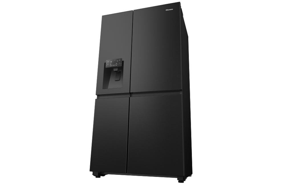 HISENSE RS818N4TFE Side by Side No Frost 179cm Czarna Kostkarka Lodówka ...