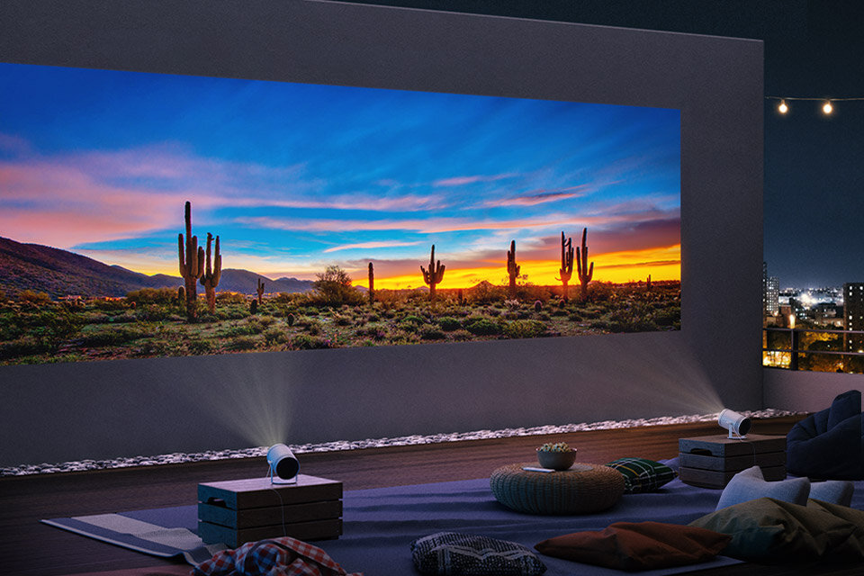 SAMSUNG The Freestyle Wi-Fi Tizen Smart TV do 100" Gen 2 Projektor ...