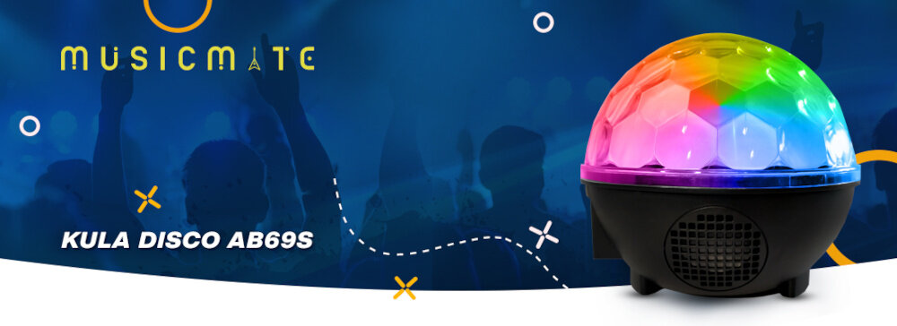 MUSICMATE AB69S PartyBall Kula świetlna - niskie ceny i opinie w Media Expert