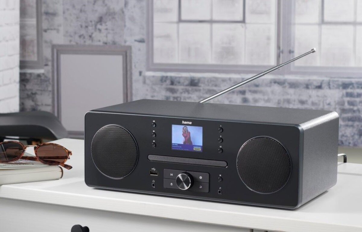 HAMA DR1560CBT Czarny Radioodtwarzacz - niskie ceny i opinie w Media Expert