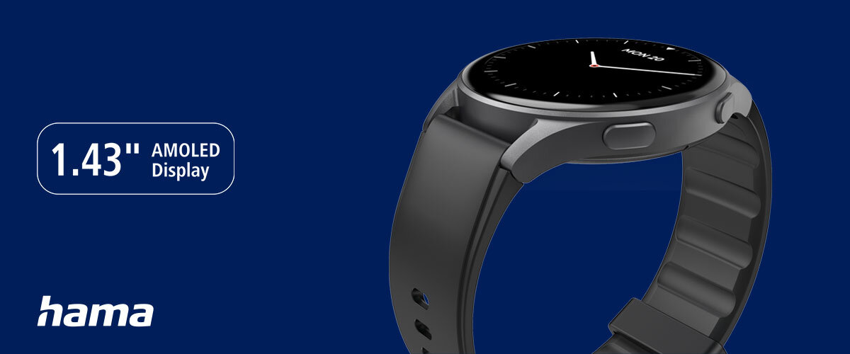 HAMA 8900 Czarny Smartwatch - niskie ceny i opinie w Media Expert