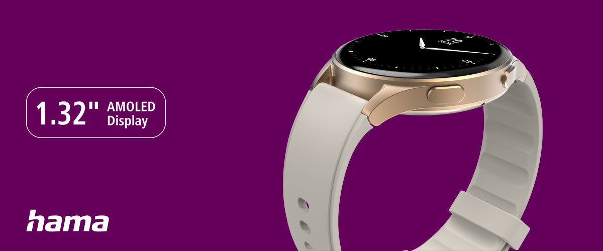 HAMA 8900 Złoto-beżowy Smartwatch - niskie ceny i opinie w Media Expert