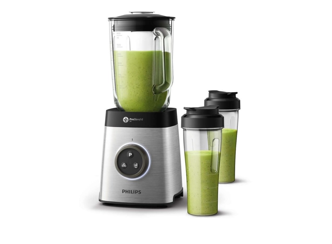 PHILIPS HR3655/00 Inox (wysokoobrotowy) + 2 bidony w komplecie Blender ...