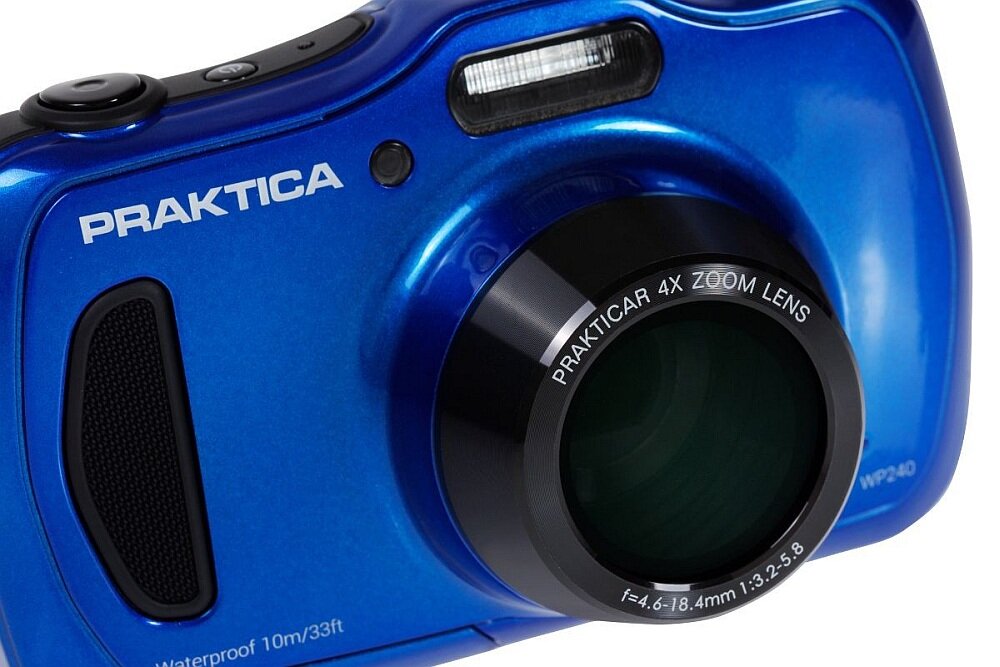 PRAKTICA WP240 Niebieski + Ładowarka USB Aparat - niskie ceny i opinie w Media Expert