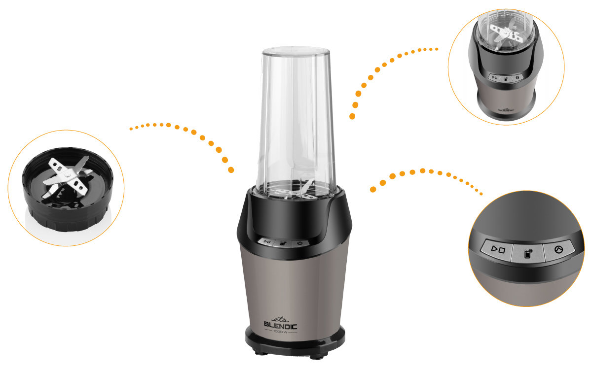 ETA Blendic Premium 4011 90000 Szary (Sportowy) + 4 bidony w komplecie ...