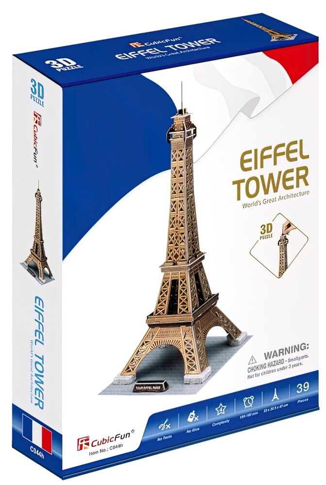 CUBIC FUN Budowle Świata Wieża Eiffel C044H (39 elementów) Puzzle 3D - niskie ceny i opinie w ...