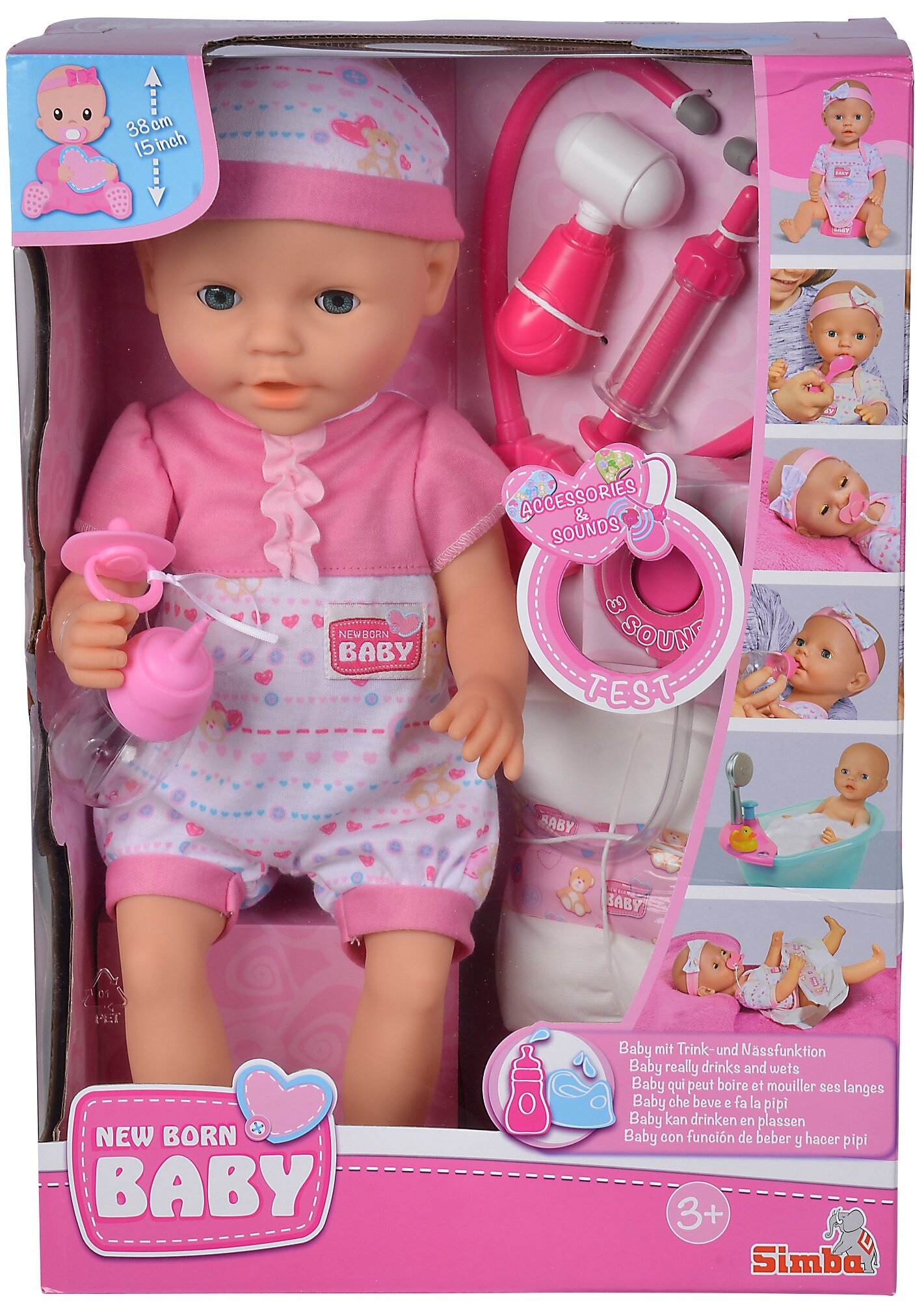 SIMBA New Born Baby z akcesoriami doktora 105032355 Lalka - niskie ceny ...